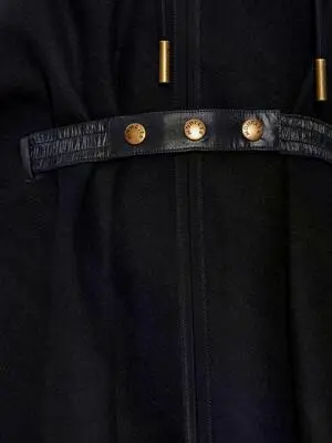 Moncler Hooded Belted Poncho