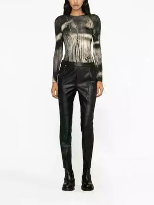 Hugo Faux Leather Tapered Trousers