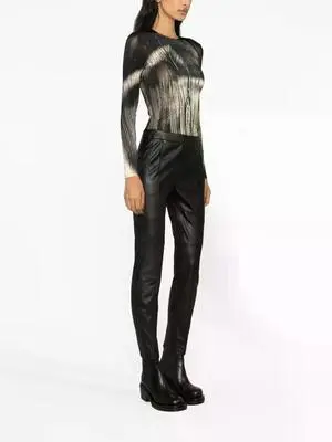 Hugo Faux Leather Tapered Trousers