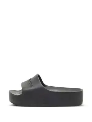 Balenciaga Embossed Logo Pool Slides