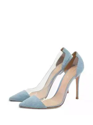 GIANVITO ROSSI Plexi Pointed-toe Pumps