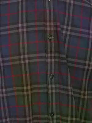 Burberry Nova Check Plaid-pattern Shirt - Blue