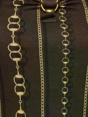 Gucci Sleeveless Chain-link Print Top