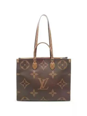 LOUIS VUITTON Giant Monogram Onthego Tote Bag - Brown