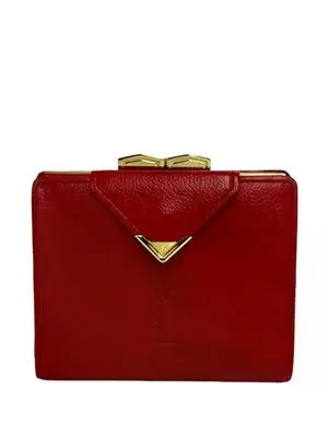 Saint Laurent 20th Century Leather Monogram Bifold Wallet Small Wallets