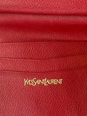 Saint Laurent 20th Century Leather Monogram Bifold Wallet Small Wallets