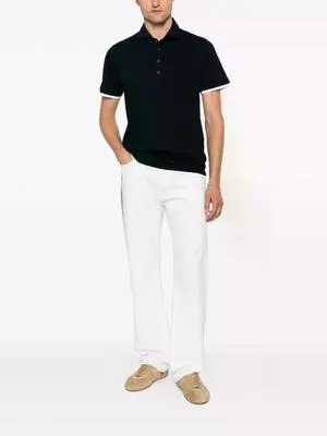 JEORDIE'S Contrast-trim Polo Shirt