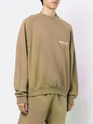 Fear Of God Logo Print Crewneck Sweatshirt