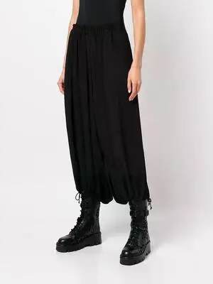 Y’s Cropped Tapered-leg Trousers