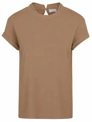 Brunello Cucinelli Cotton Jersey T-shirt - Brown