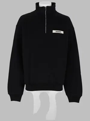 Jacquemus Felpa Con Logo E Zip