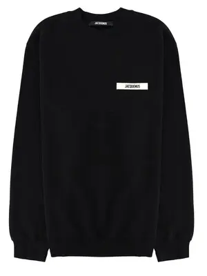 Jacquemus Felpa Con Logo - Black