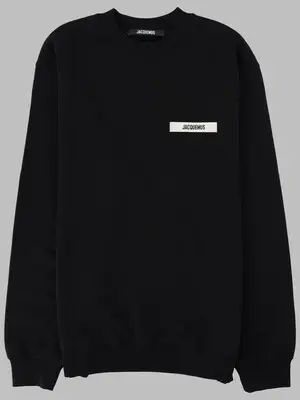 Jacquemus Felpa Con Logo - Black