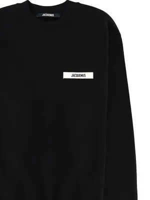 Jacquemus Felpa Con Logo - Black
