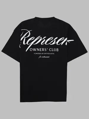 REPRESENT T-shirt " Owners Club Script - Black