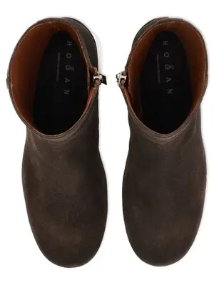 Hogan Ida" Suede Ankle Boots