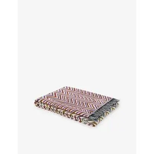 Missoni Antwan Chevron Wool-blend Blanket 145cm X 190cm - Multicolour