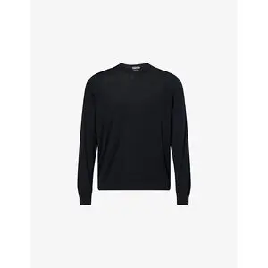 TOM FORD Crewneck Long Sleeve Wool Jumper - Black