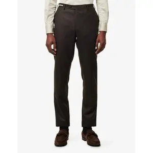 Corneliani Regular-fit Wool Trousers - Brown