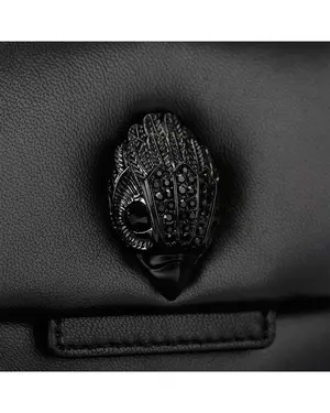 Kurt Geiger Oxford Fringe Small Leather Shoulder Bag - Black