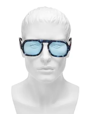 ELISA JOHNSON Jane Aviator Sunglasses, 54mm
