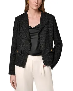 Donna Karan New York Tweed Jacket - Black