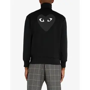 Play Comme Des Garcon Heart Appliqué Zip Jacket