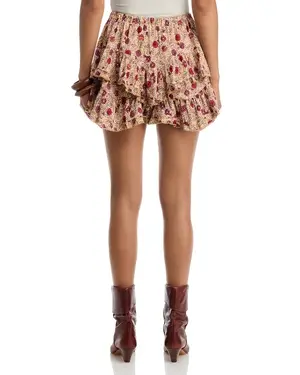 Isabel Marant Étoile Jocadia Tiered Printed Mini Skirt