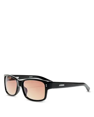 Jacquemus Bastide D Frame Sunglasses, 54mm - Silver