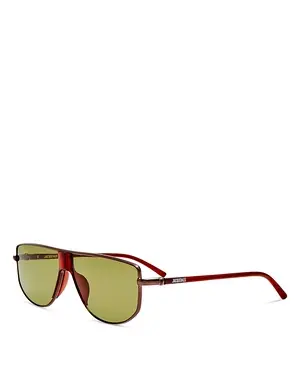 Jacquemus Corsa Aviator Sunglasses, 56mm - Brown
