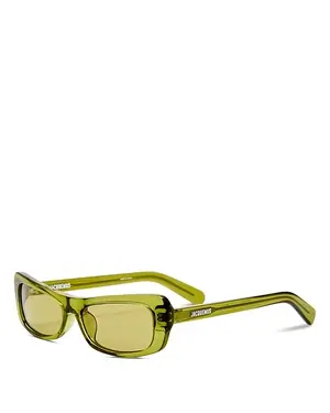 Jacquemus Capri Cat Eye Sunglasses, 55mm - Silver