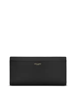 Saint Laurent Paris Zip Wallet - Black