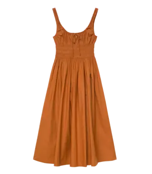 DÔEN Quilla Dress Sleeveless Organic Cotton Poplin Midi Dress