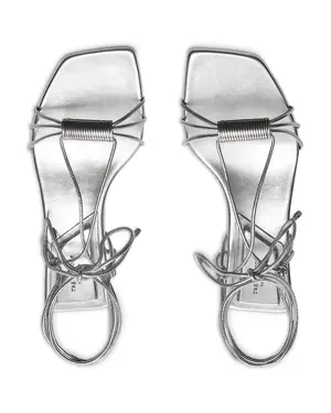 Rag & Bone Liv Strappy Sandals - Silver