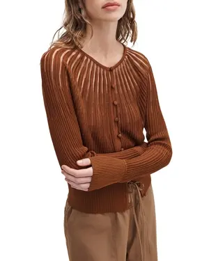 Rag & Bone Aubrey Cardigan - Rust