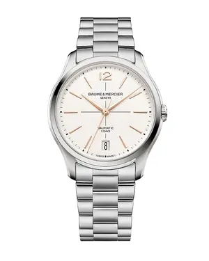 Baume & Mercier Clifton Automatic Watch, 39mm - White/steel