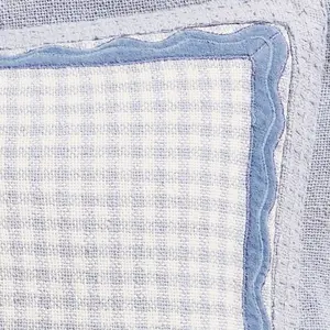 PERI HOME Gingham Scallop Decorative Pillow, 20 X 20