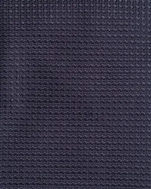 Canali Silk Classic Micro Grid Neck Tie - Navy