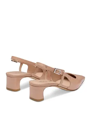 STUART WEITZMAN Baby Babette Slingback Pumps - Blushful