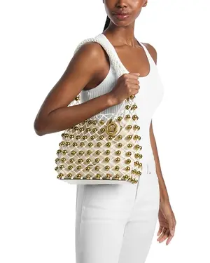 Michael Kors Gwen Small Woven Hobo Bag