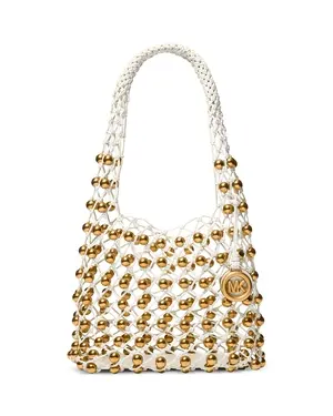 Michael Kors Gwen Small Woven Hobo Bag