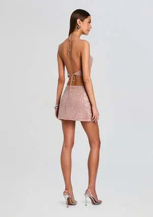 Retrofete Bethely Sequin Halter Top