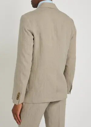 Sunspel Linen Blazer - Sand