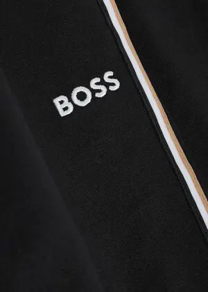 BOSS Embroidered Logo Cotton Shorts