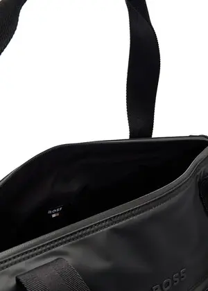 BOSS Stenson Logo Coated Faux Leather Holdall