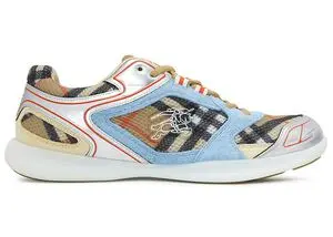 Burberry Check Matrix Sneaker Light Blue Silver - Beige