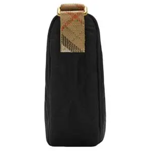 Burberry Horseshoe Quilted Crossbody Bag - Black
