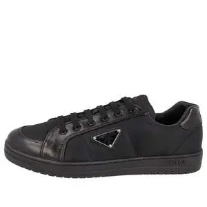 Prada Downtown Low Re-nylon Lace-up Sneakers - Black