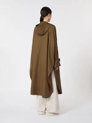 Max Mara Water-repellent Wool Gabardine Duster Coat