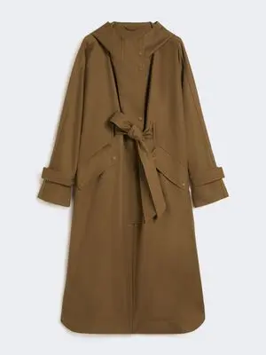 Max Mara Water-repellent Wool Gabardine Duster Coat